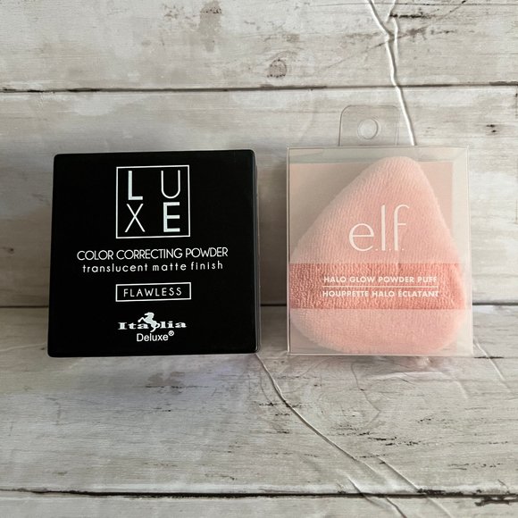 ELF | Makeup | New Elf Halo Glow Powder Puff Italia Deluxe Color ...